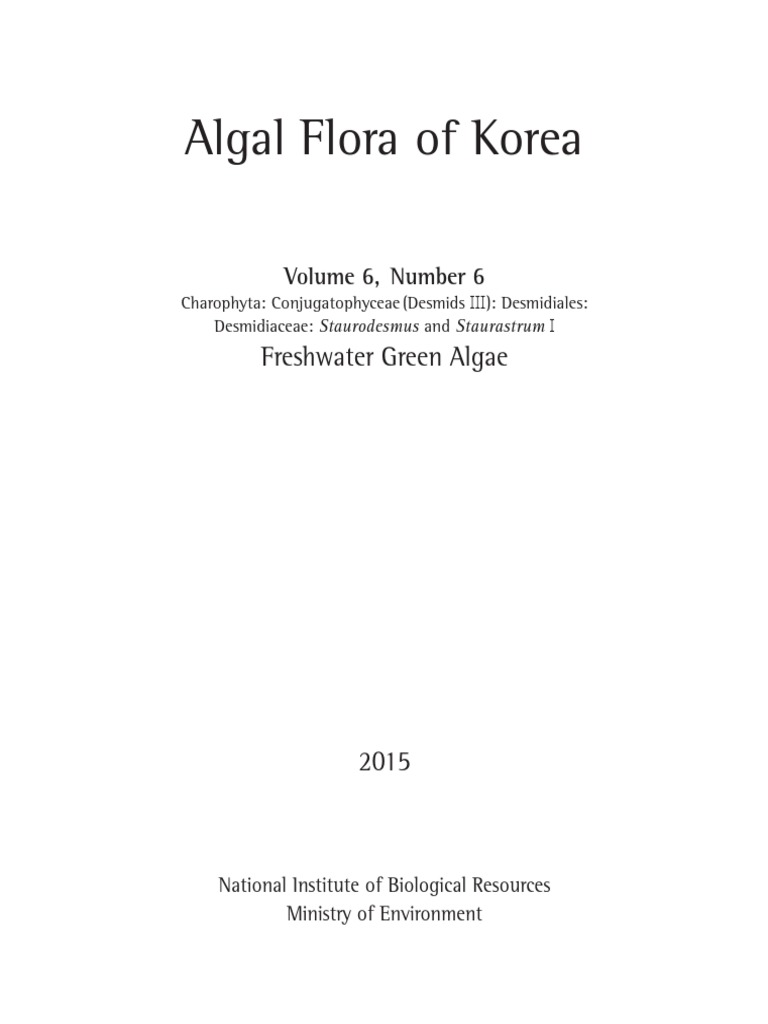 Algal Flora of Korea: Freshwater Green Algae | PDF | Algae | Genus