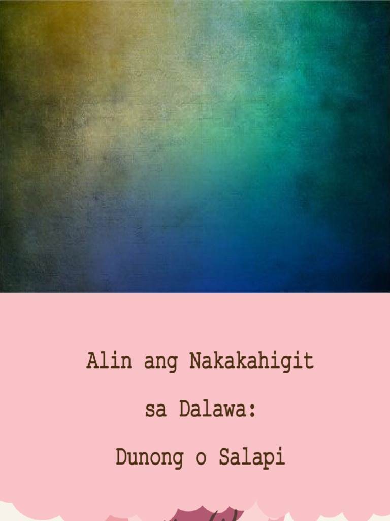 Filipino Dunong o Salapi | PDF