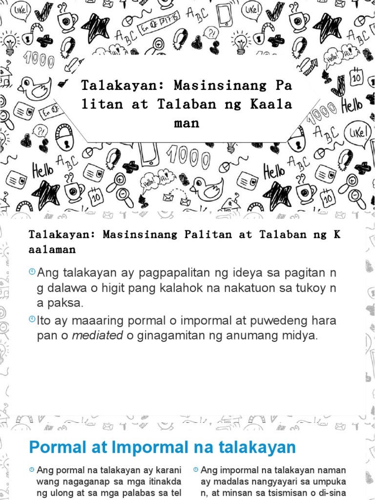 Talakayan | PDF