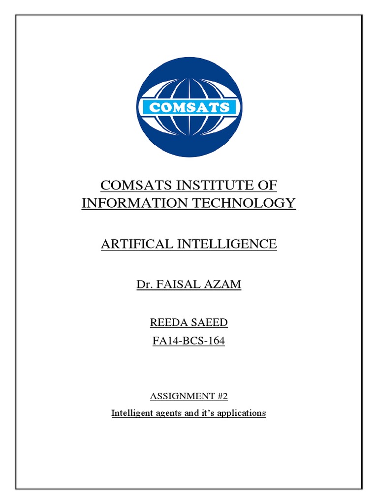 Comsats Institute of Information Technology: Artifical Intelligence ...