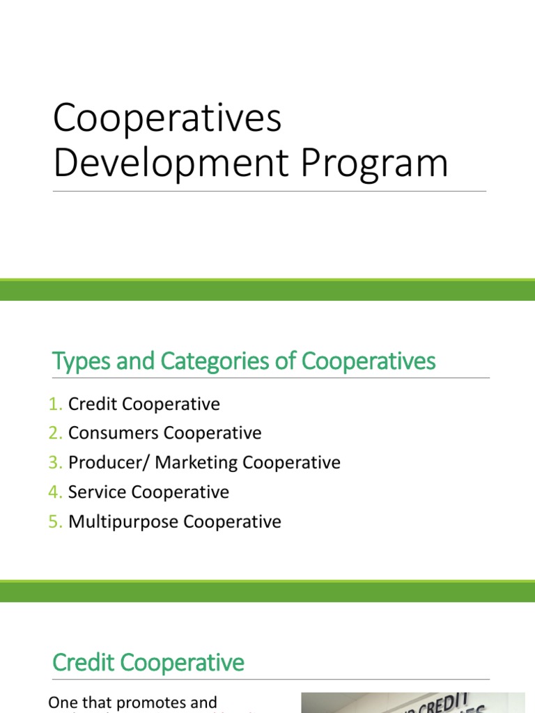 Types and Development of Cooperatives | PDF | Cooperative | Economies