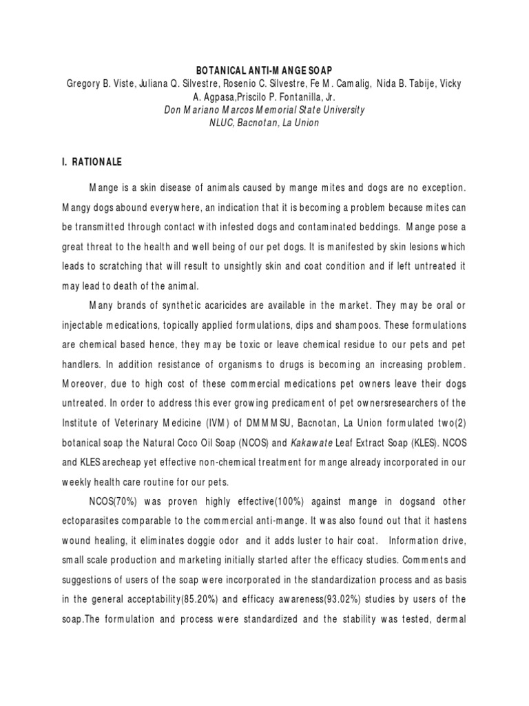 Botanical Anti Mage Soap Technology | PDF | Sodium Hydroxide | Sodium ...