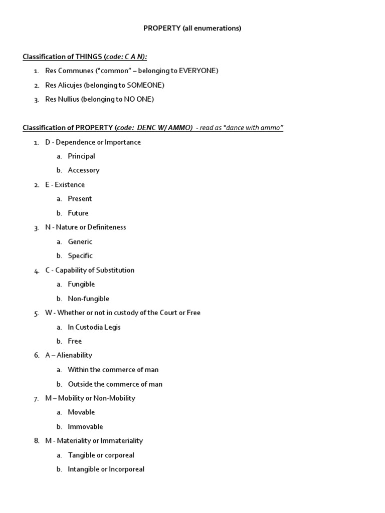 Classification of Property Types | PDF | Real Property | Property