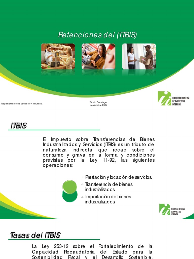 Retenciones Del ITBIS | PDF | Tarjeta de débito | Impuestos