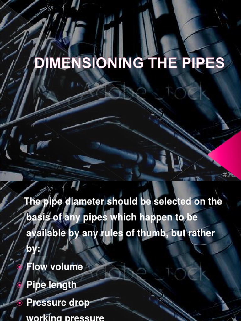 Dimensioning The Pipes Final | PDF | Pipe (Fluid Conveyance) | Plumbing