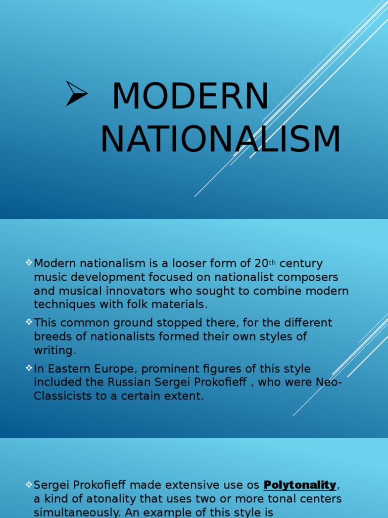 Modern Nationalism | PDF