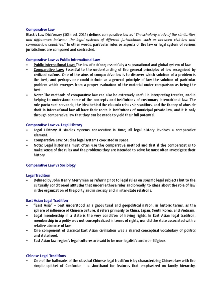 Comparing Legal Traditions Across Jurisdictions | PDF | Statutory ...