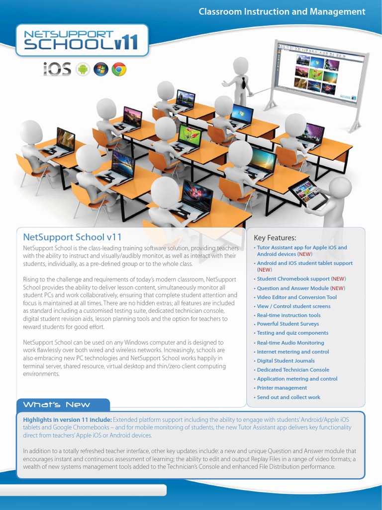 Net Support School v.11 (Windows, Windows Mobile, Android, IOS, Chrome ...