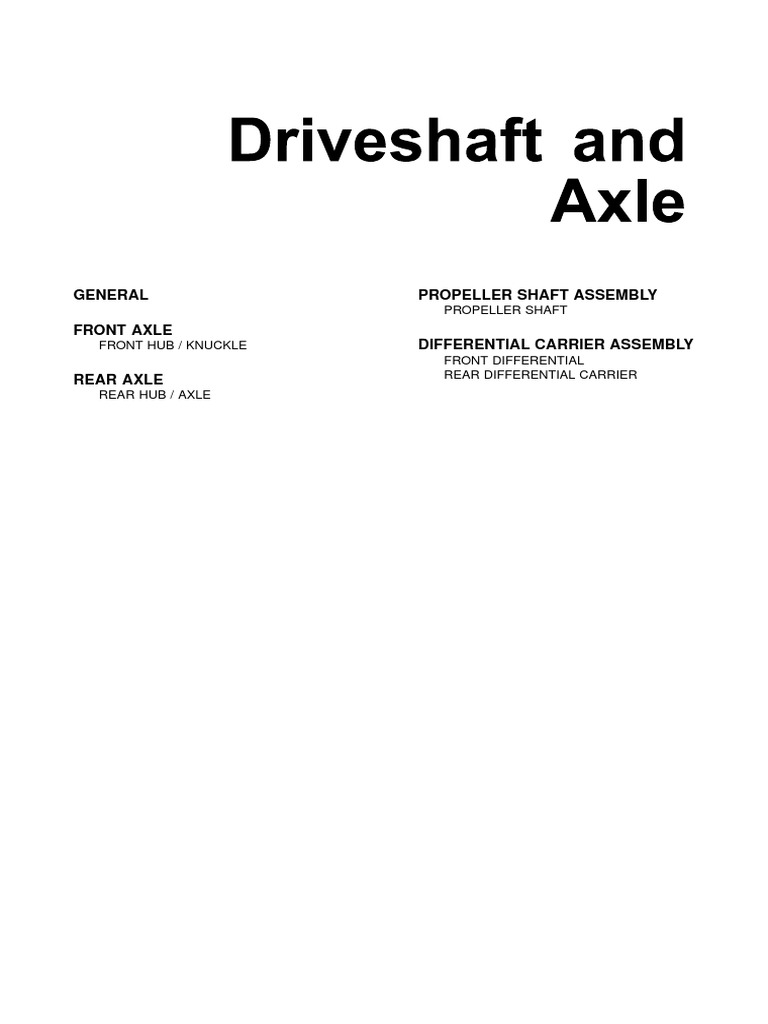 DS (Drive Shaft) | PDF | Axle | Nut (Hardware)