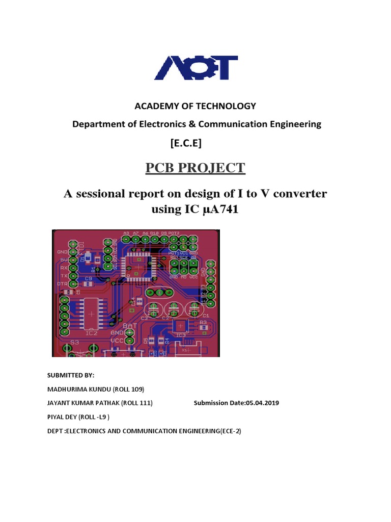 I To V Converter PCB Design | PDF | Operational Amplifier | Printed ...