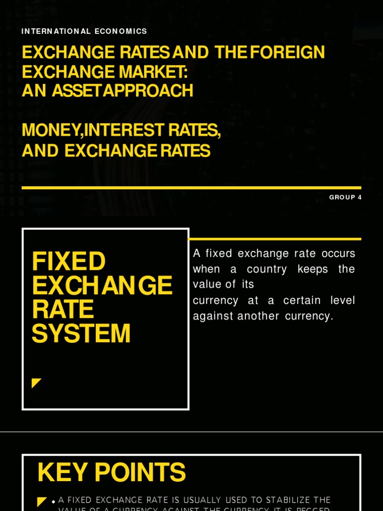 International Economics | PDF | Fixed Exchange Rate System | Floating ...