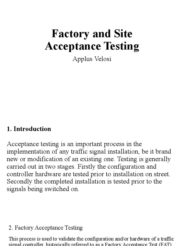 FAT & SAT For Electrical System in Utility End | PDF | Specification (Technical Standard ...