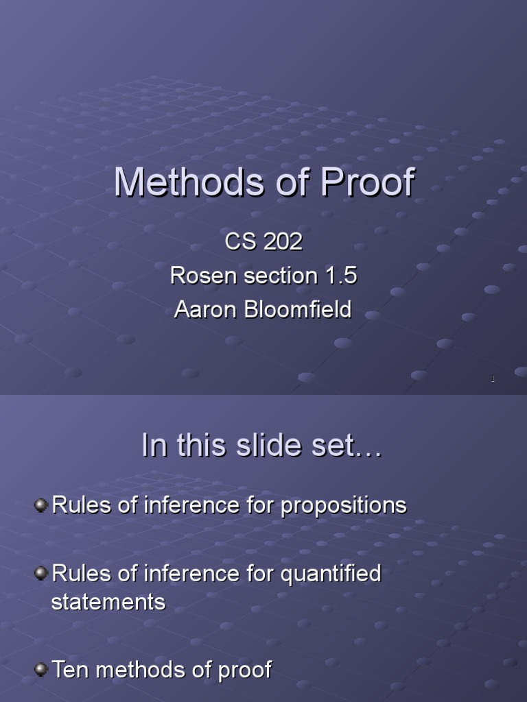 09-Methods of Proof | PDF | Mathematical Proof | Prime Number