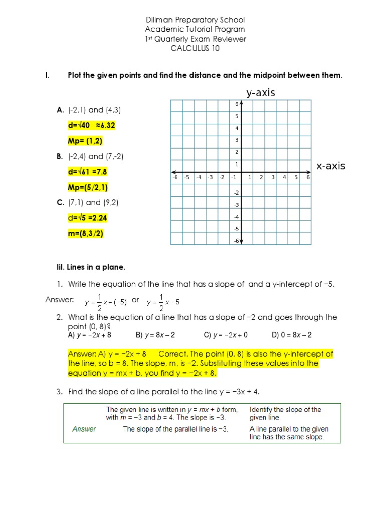 Calculus 10 Grade 10