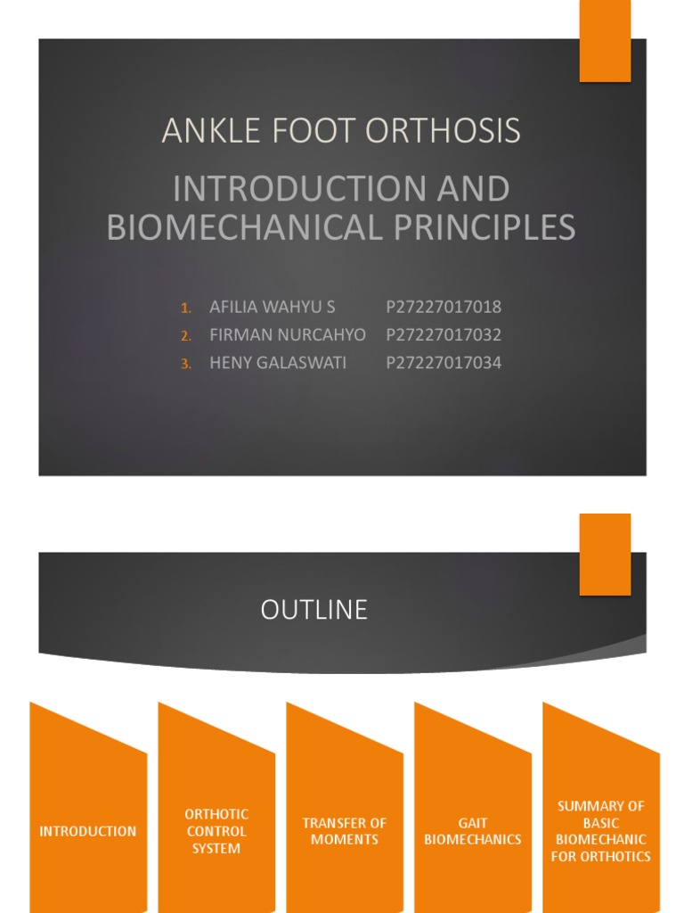 Afo Ankle Foot Orthosis | PDF