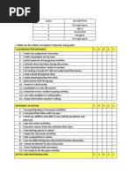 Student Engagement Questionnaire | PDF | Diploma | Teachers