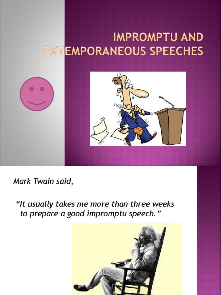 Impromptu Speech | PDF | Finger | Hand