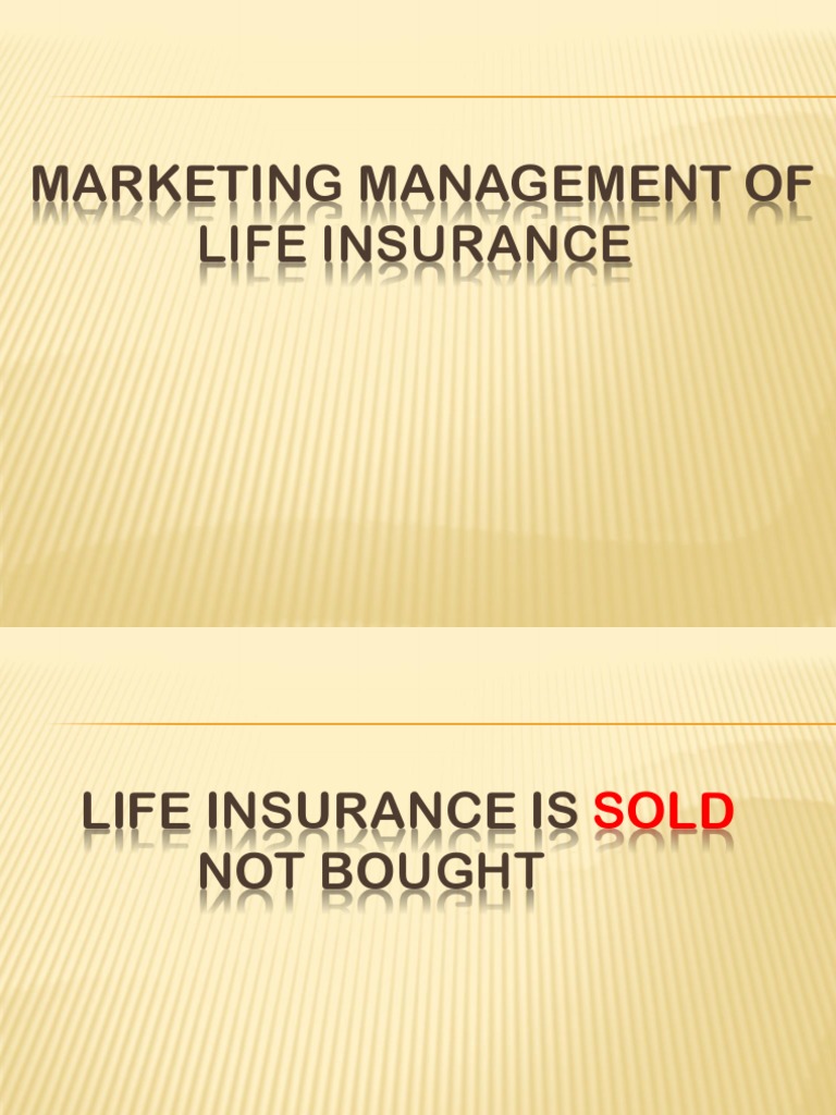 LIFE INSURANCE MARKETING STRATEGY | PDF | Insurance | Marketing