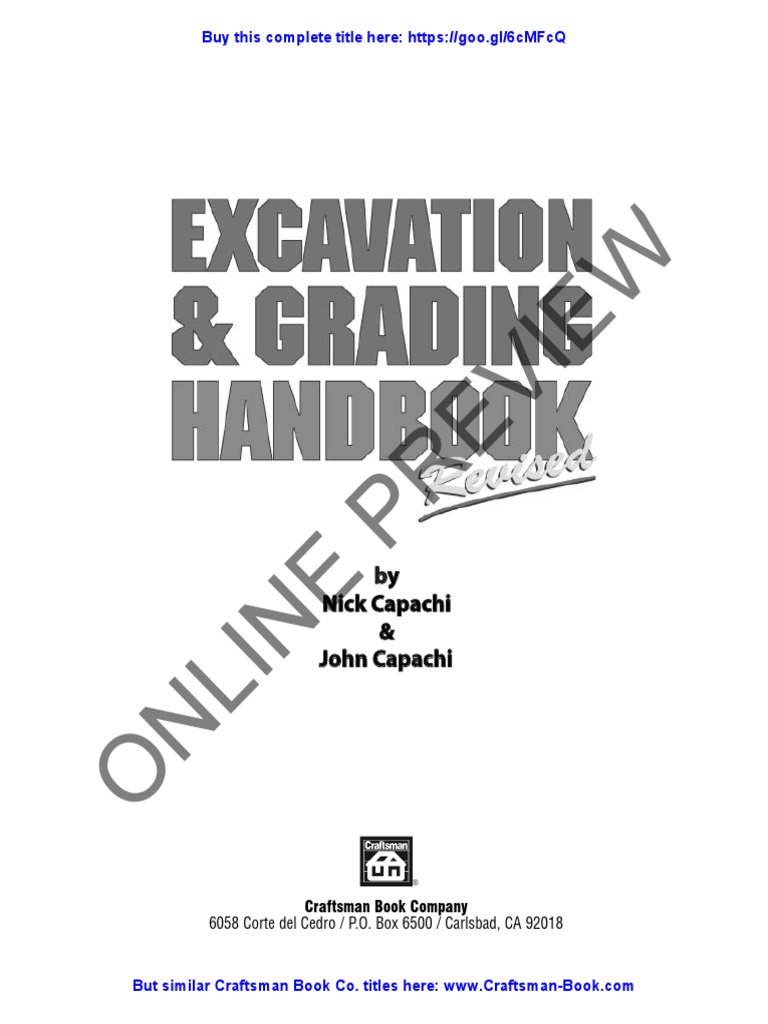Excavation & Grading Handbook | PDF | Road Surface | Surveying
