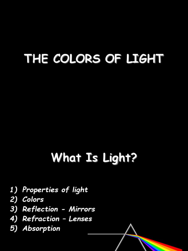 Properties and Behavior of Light | PDF | Reflection (Physics) | Lens ...