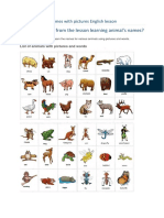 Wild Animals Chart | PDF