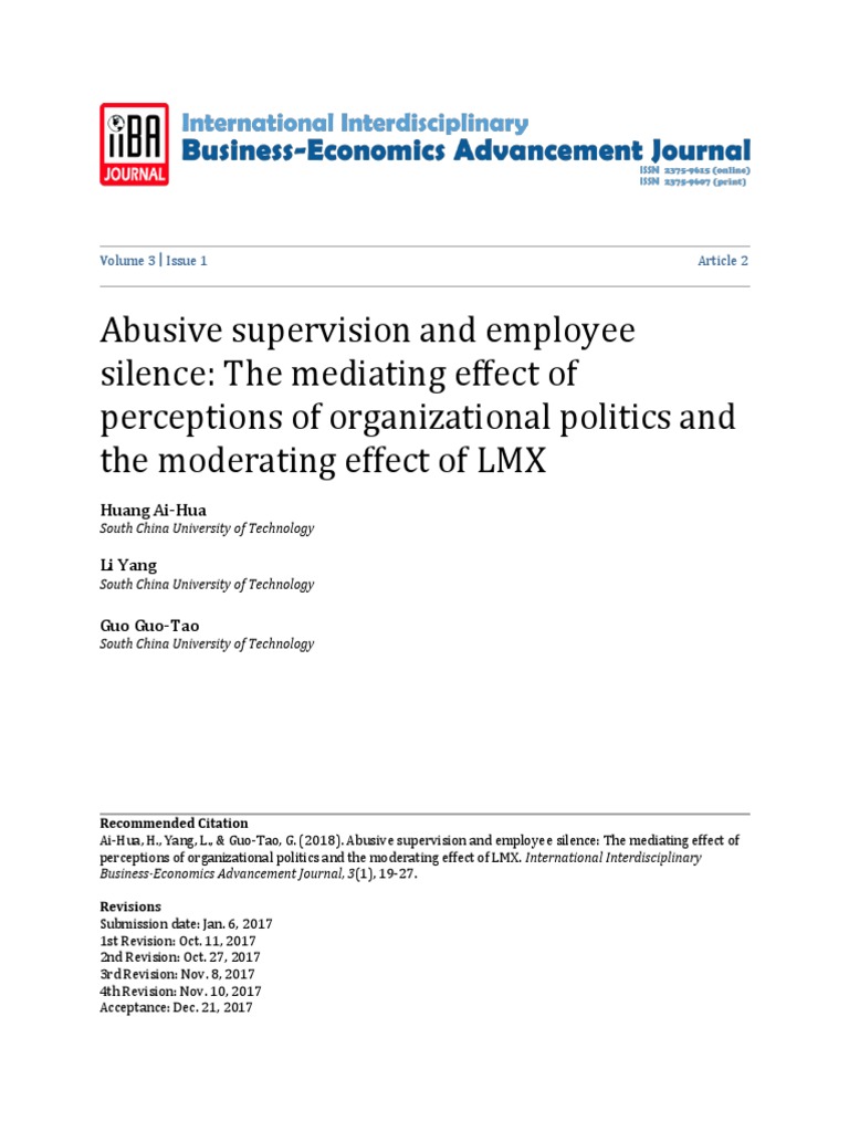 Employee Silence | PDF | Leadership | Employment