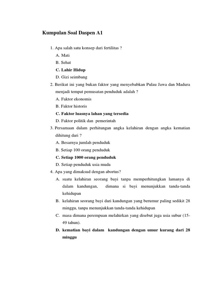 Kumpulan Soal Daspen | PDF