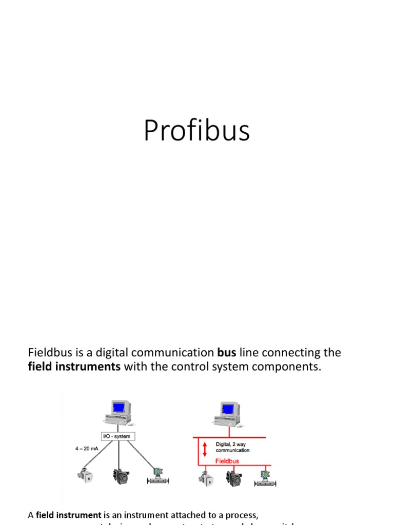 Profibus Presentation | PDF | Computer Network | Data Transmission