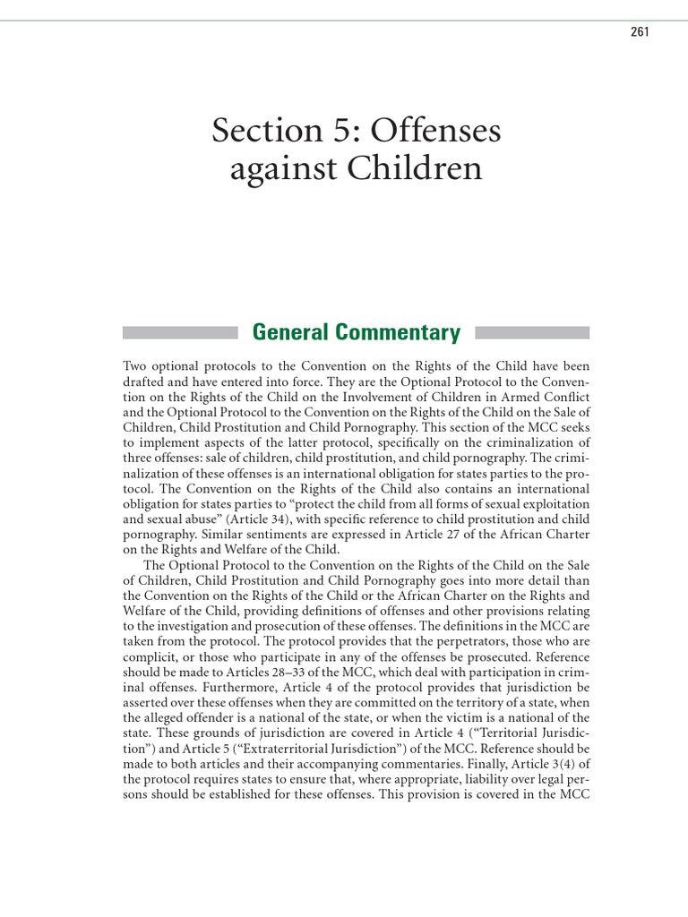 Offences Against Children | Download Free PDF | Child Pornography ...