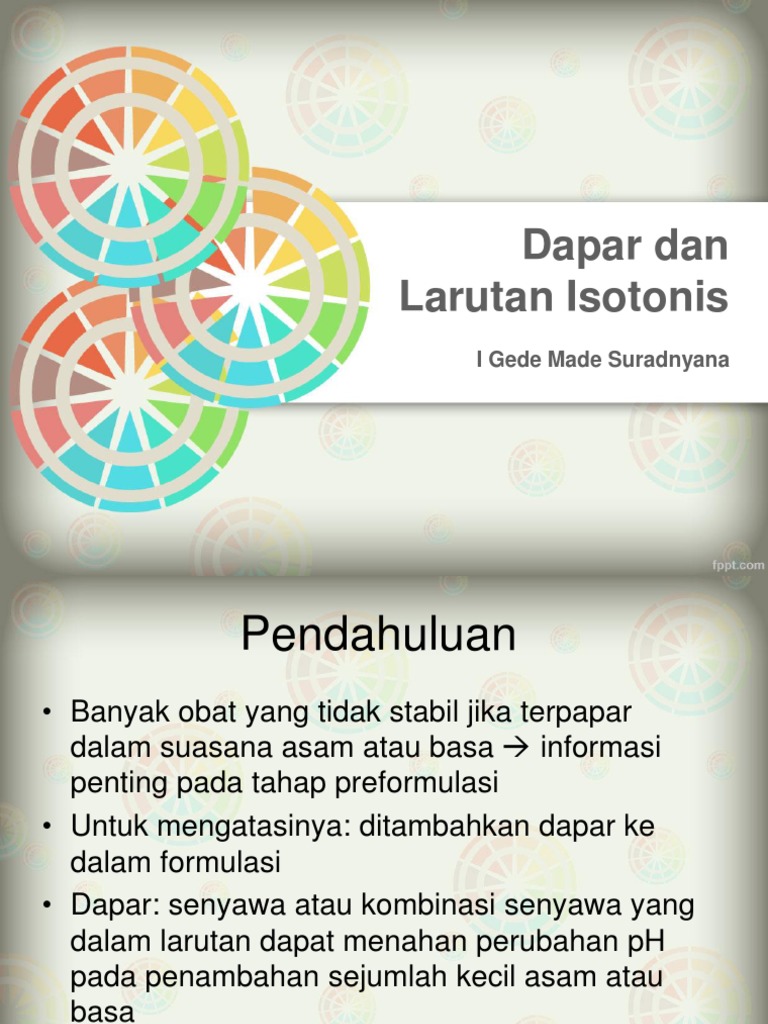 Dapar dan Larutan Isotonis dalam Farmasi | PDF | Memasak, Makanan ...