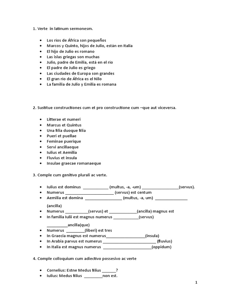 Exercitia Capitulum Duo | PDF