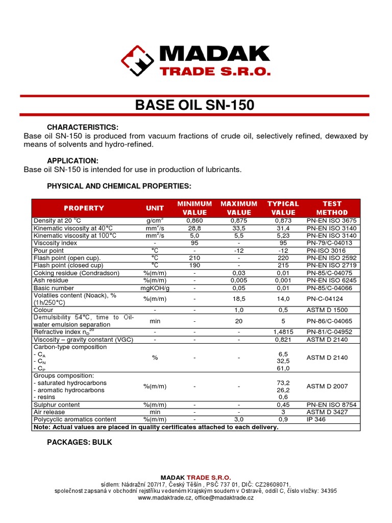 SN-150 en Madak | PDF | Petroleum | Materials