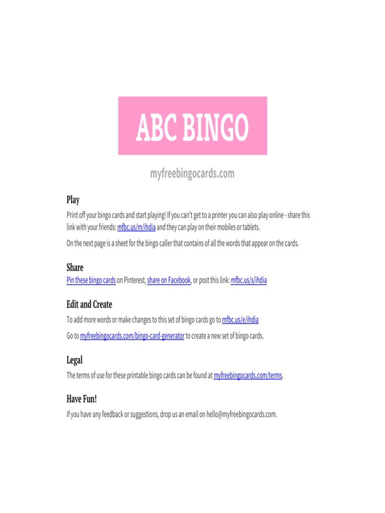 Bingo Letras Mayusculas | PDF | Media Technology | Computing