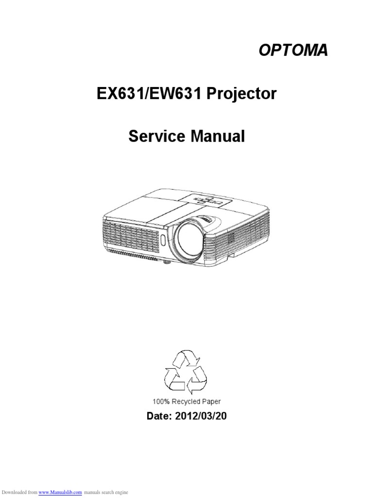 Optoma Ex631 Schematic | PDF | Display Resolution | Hdmi