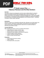 Fibonacci Spiral Worksheet | PDF