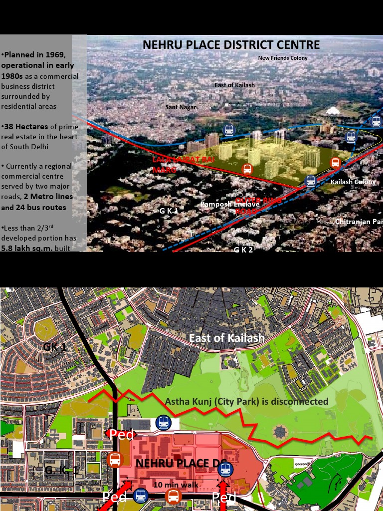 Nehru Place: South Delhi Commercial Hub | PDF | Transport