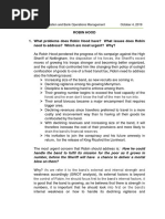 Robin Hood's Strategic Challenges and Solutions | PDF | Robin Hood ...