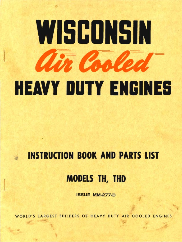 Wisconsin TH & THD Manual PDF | PDF