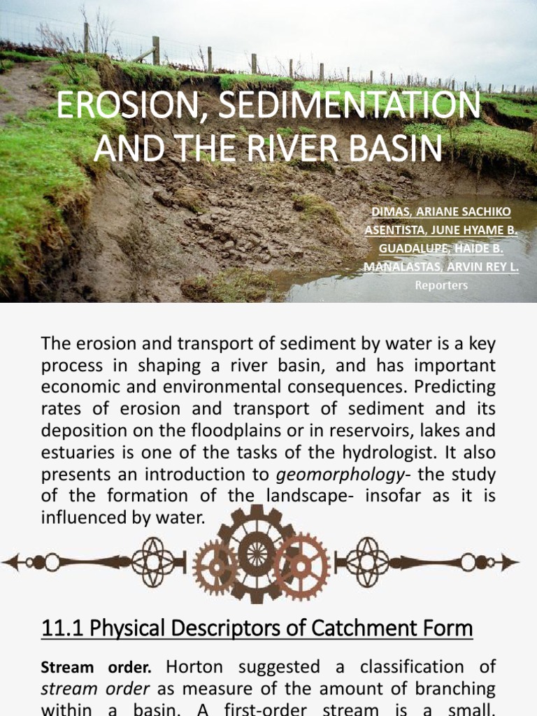 Erosion Sedimentation and The River Basin | PDF | Erosion | Drainage Basin