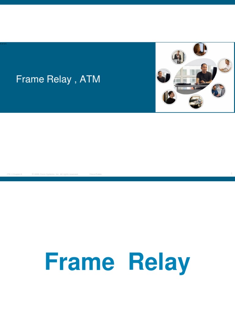 Frame Relay Atm © 2006 Cisco Systems Inc All Rights Reserved Cisco Public Ite I Chapter 6