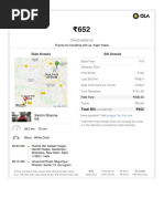 Ola Cab Invoice Sample | PDF | Invoice | Services (Economics)