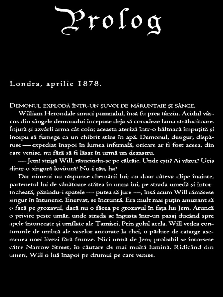 Cassandra Clare - Dispozitive Infernale (1) - Ingerul Mecanic PDF | PDF