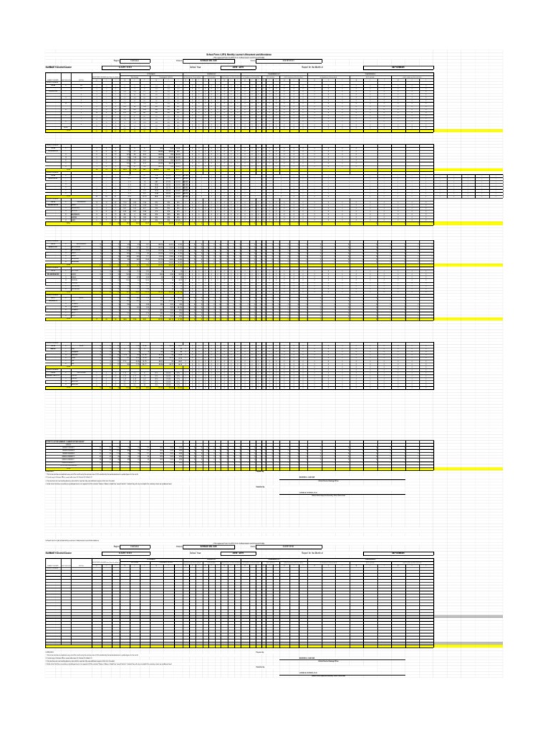 SF 4 As of September 2018 To April 2019 PDF | PDF