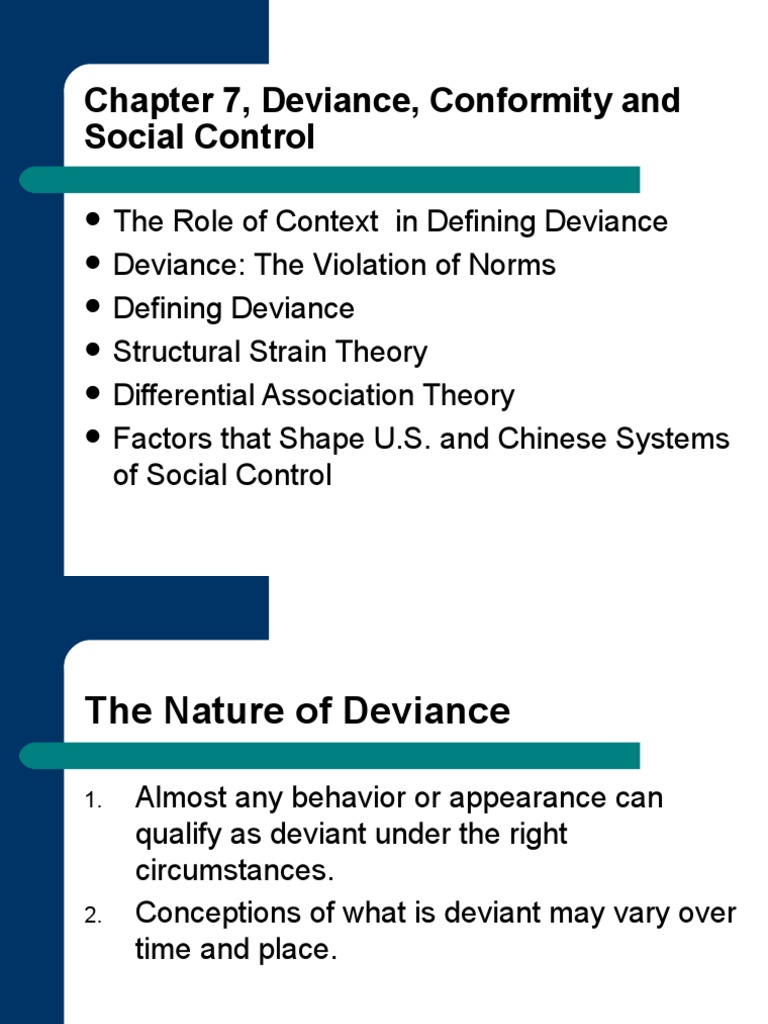 Conformity and Deviance | PDF