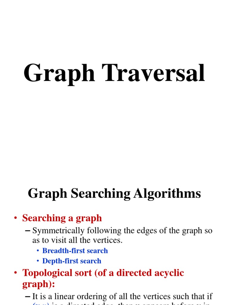 Lecture 2 - Graph Traversal | PDF | Mathematical Logic | Computer Programming