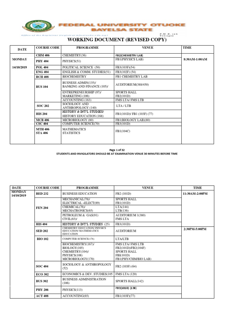 Timetable Download Free Pdf Engineering Mechanical Engineering