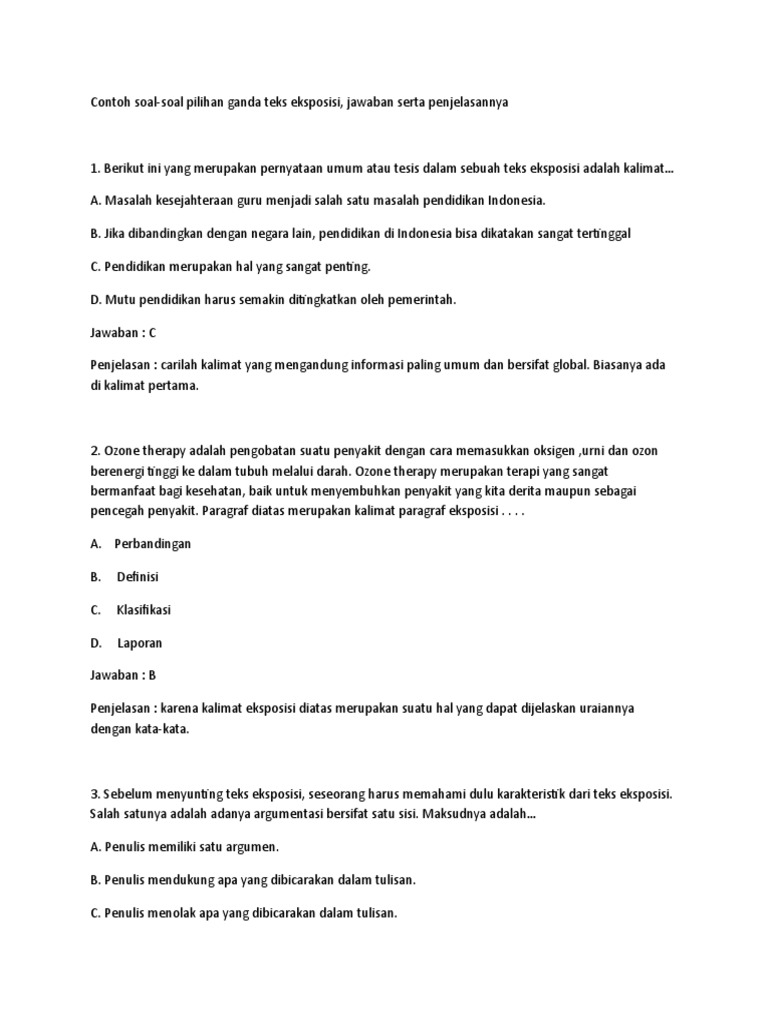 Contoh Soal Soa WPS Office | PDF