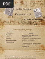 RIZAL - Mga Simbolo NG Pabalat NG Noli Me Tangere | PDF