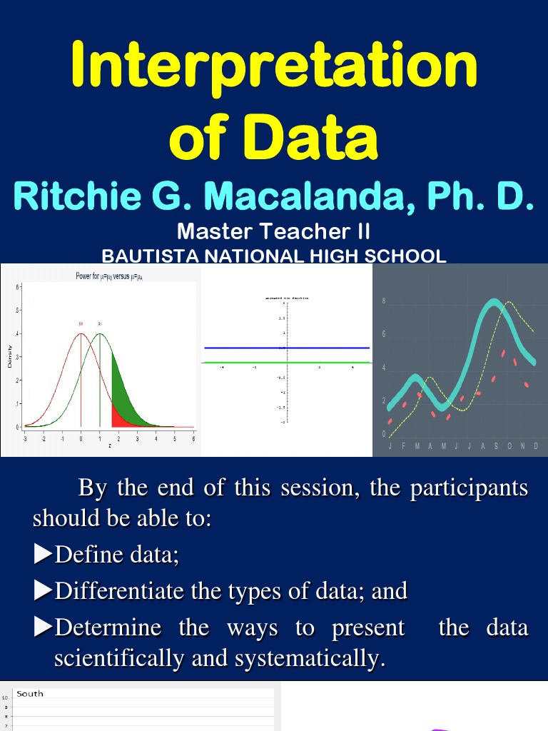 Interpretation of Data: Ritchie G. Macalanda, Ph. D | PDF | Celsius ...