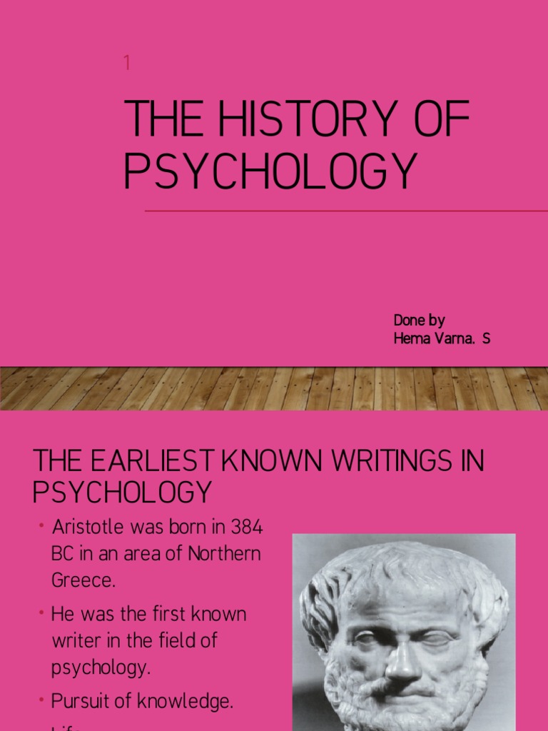 Outline of History of Psych | PDF | Psyche (Psychology) | William James